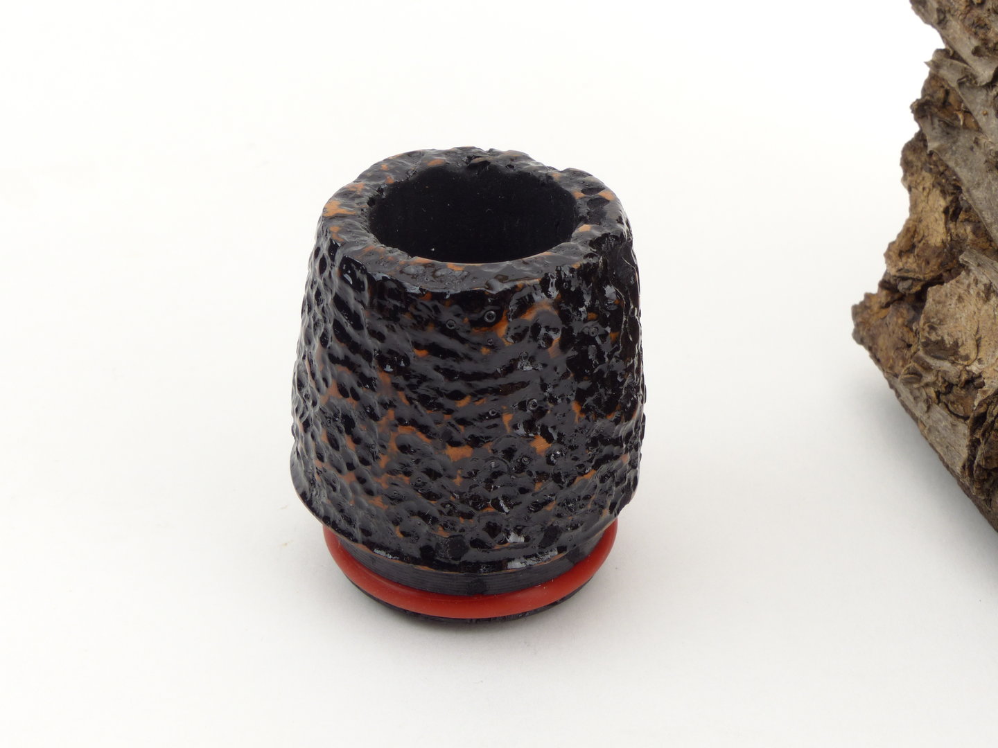 Nørding Keystone Pipe Bowl black rustic | Pfeifen Shop Online