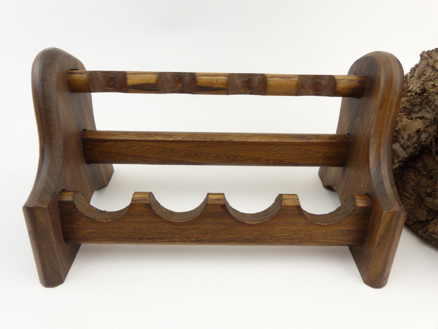 Pipe Stand Bench Wood For 4 Pipes | Pfeifen Shop Online