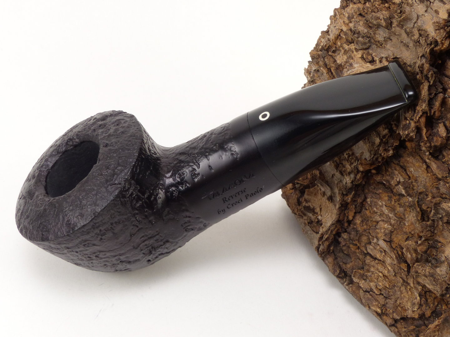 Talamona Reverse Calabash Irish sand black | Pfeifen Shop Online