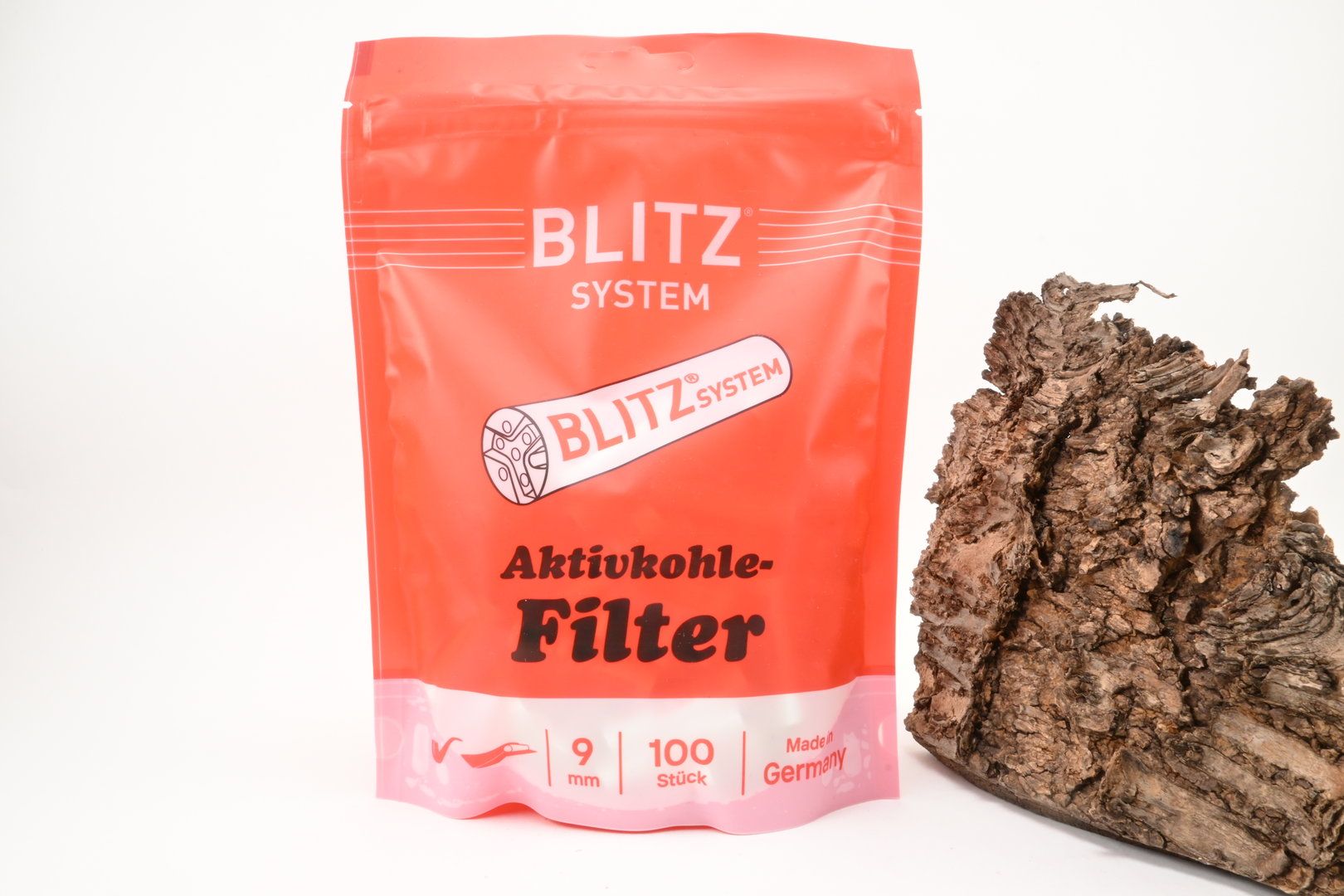 Blitz Pfeifen-Filter Aktivkohle 9mm 100 St. - Pfeifen Shop Online