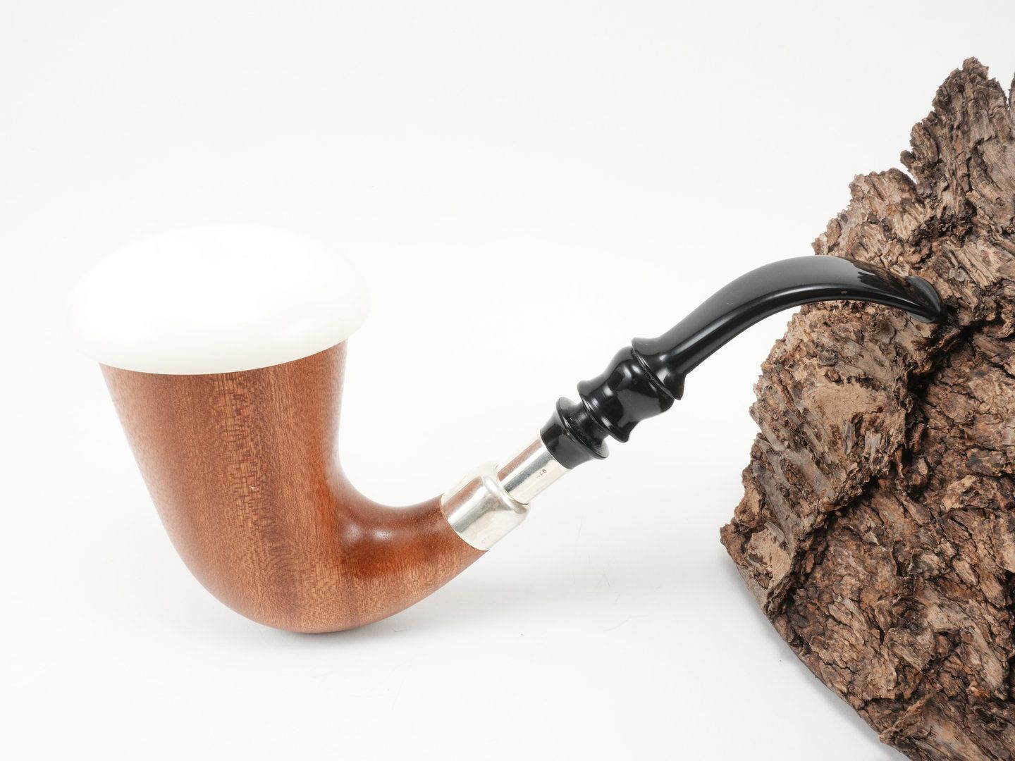 Meerschaum Pfeife Calabash-Stil Silber | Pfeifen Shop Online